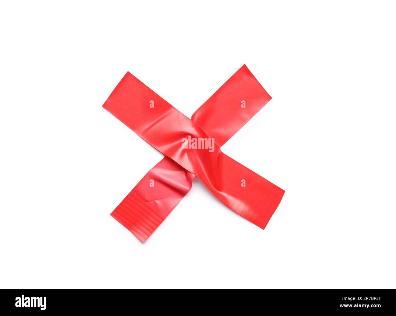 Cross made of adhesive tape on white background Stock Photo - Alamy
