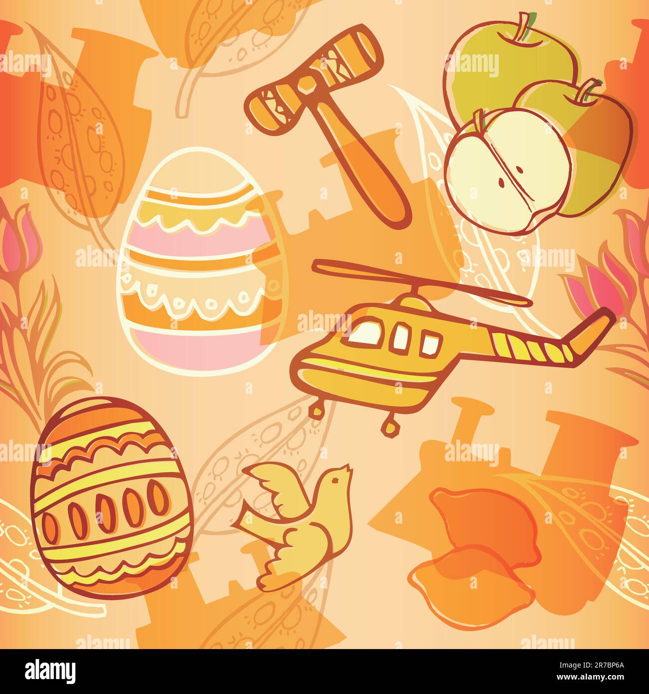 Easter color illustration hi-res stock photography and images - Alamy
