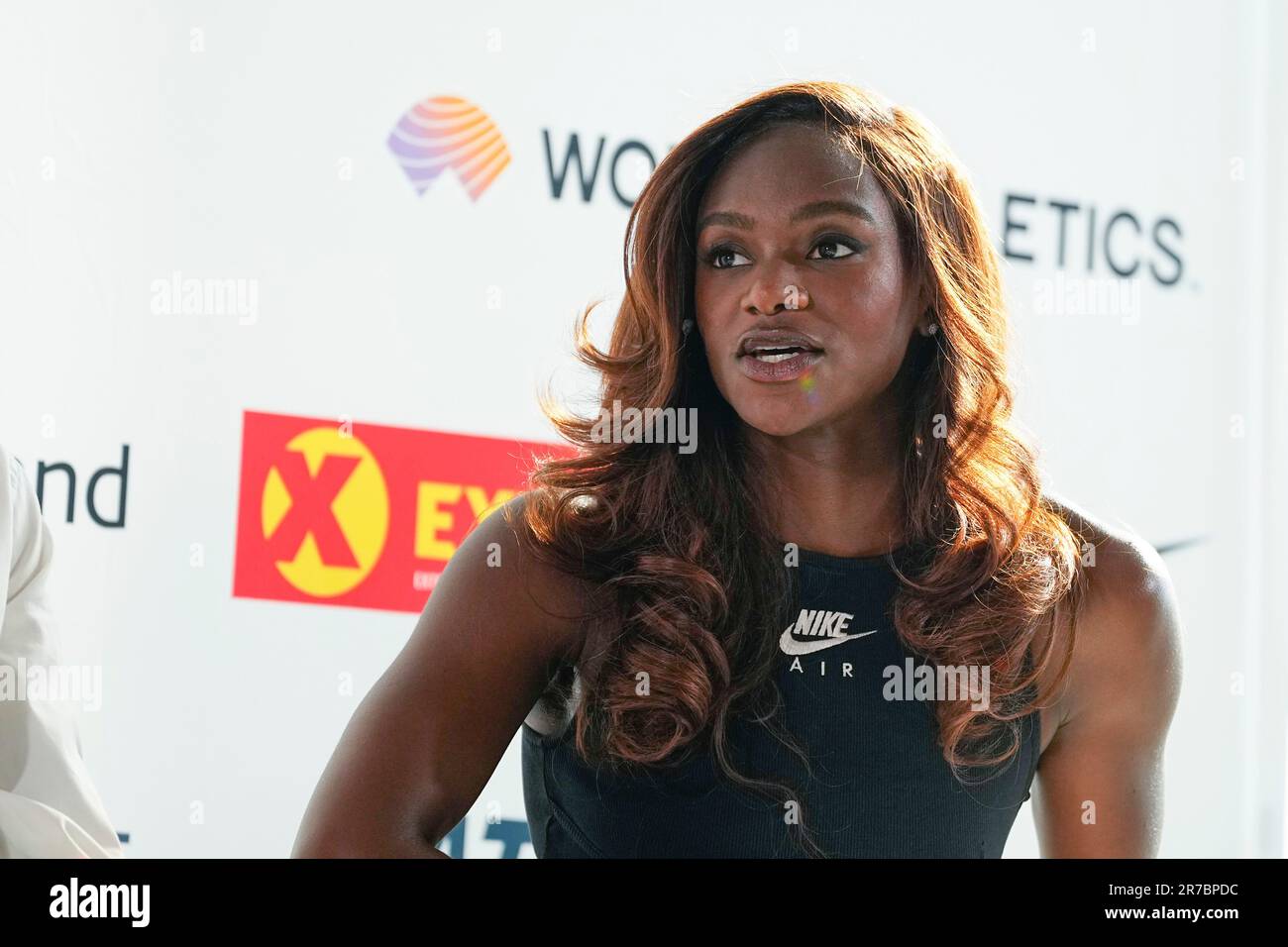Oslo 20230614.British Dina Asher-Smith during an international press ...