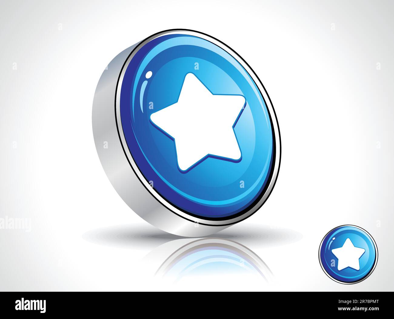 abstract blue shiny star icon vector illustration Stock Vector Image ...
