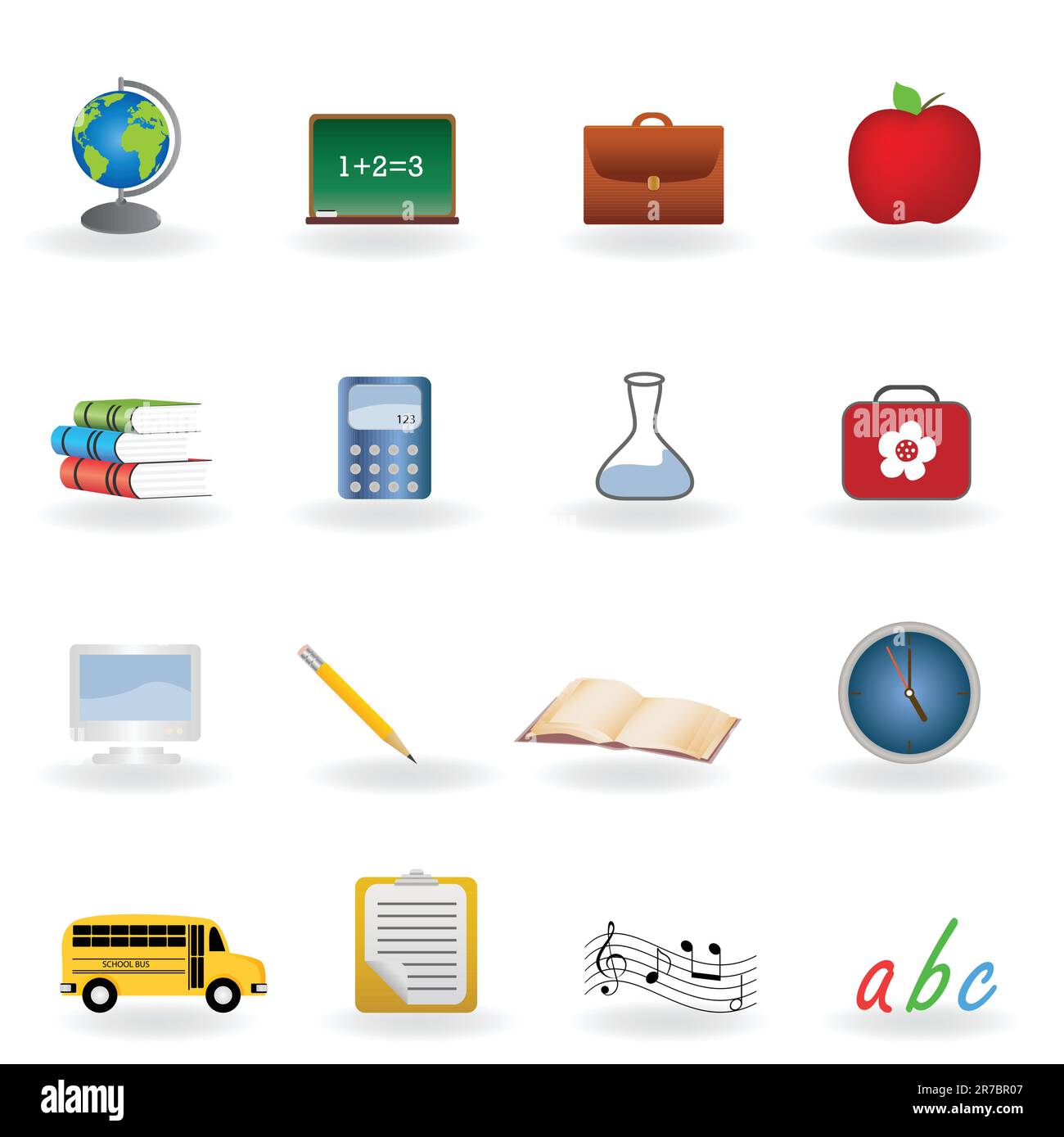 Back to school icon set Stock Vector Image & Art - Alamy