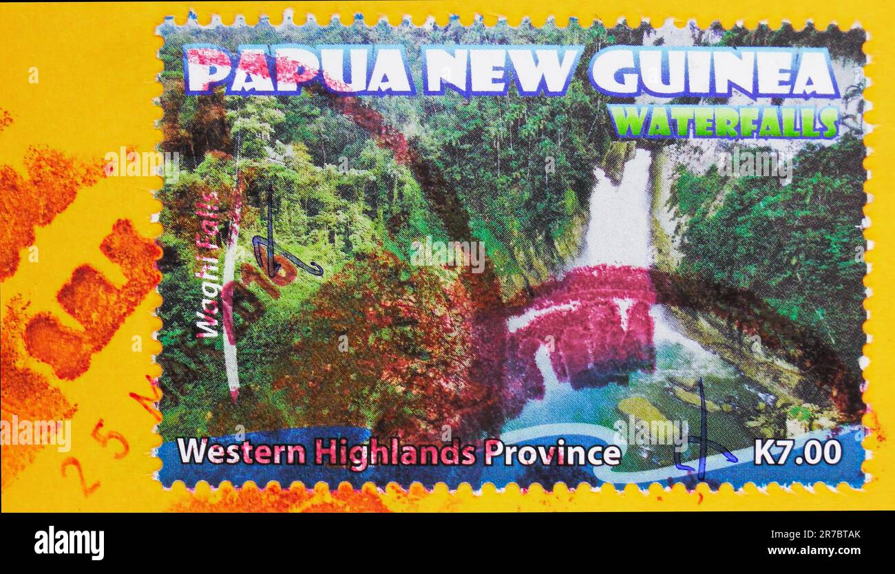 MOSCOW, RUSSIA - JUNE 8 2023: Postage stamp printed in Papua New Guinea ...