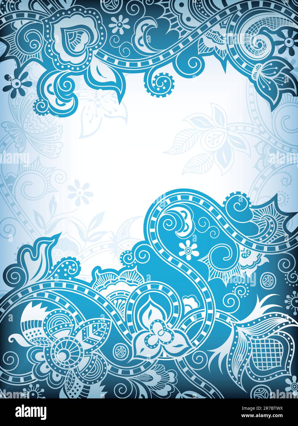 Illustration of abstract floral scrolls Stock Vector Image & Art - Alamy