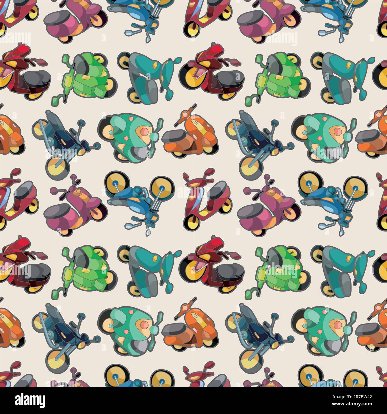 seamless motorcycles pattern Stock Vector Image & Art - Alamy