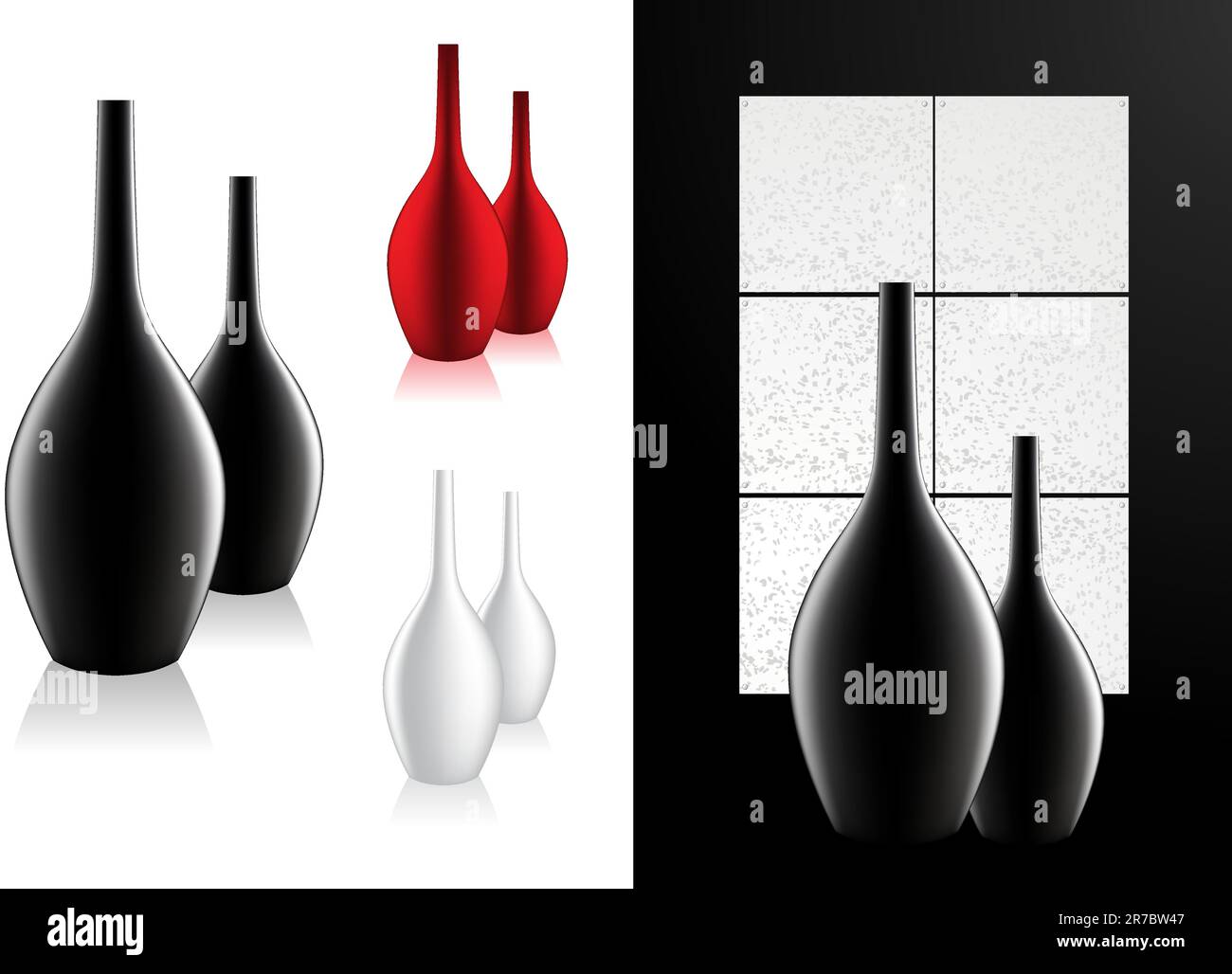 Home Decor Modern Vase Vector Illustration Stock Vector Image & Art - Alamy