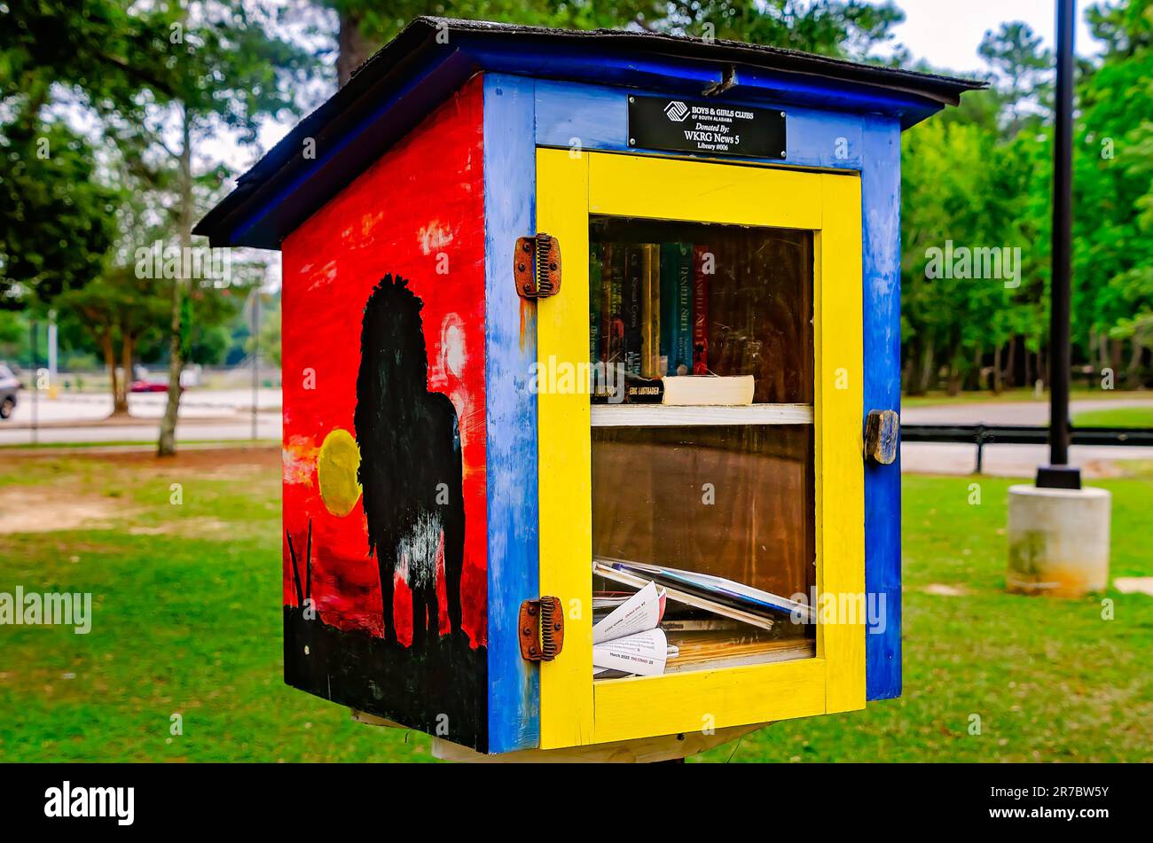 A Little Free Library is painted with a Lion King theme at Medal of ...