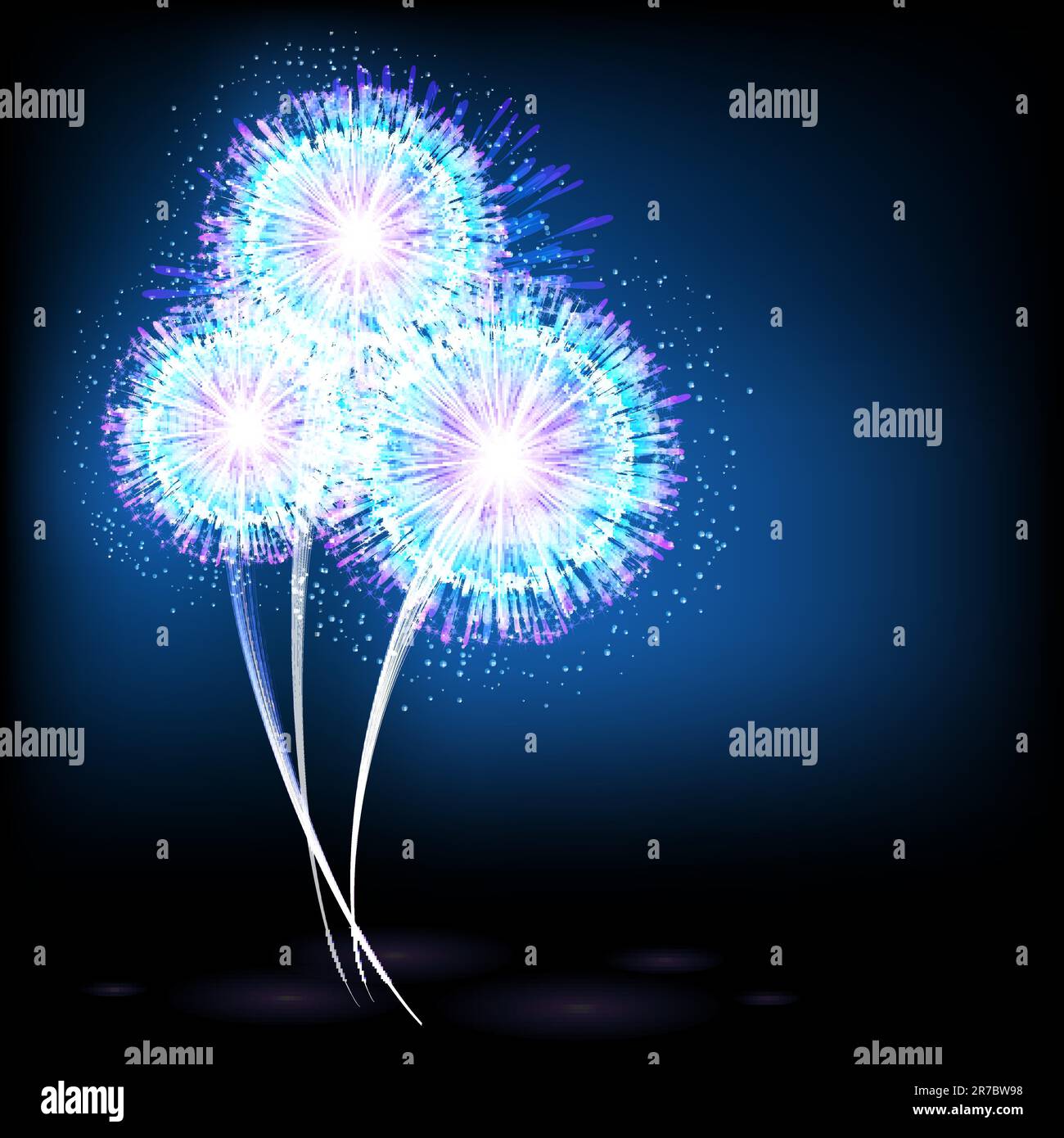 Flash of fireworks. Vector Stock Vector Image & Art - Alamy