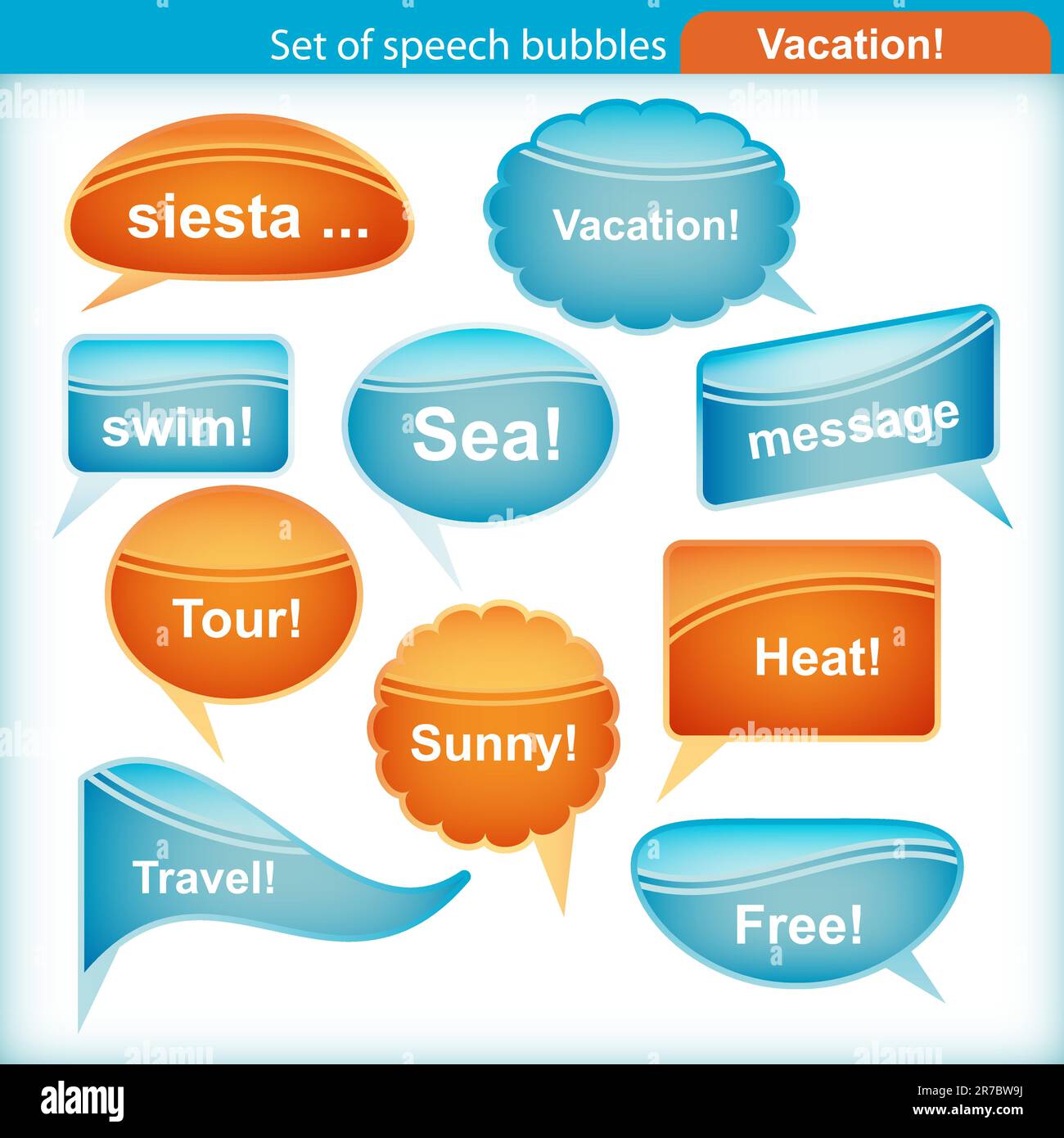 Speech bubbles holiday Stock Vector Images - Alamy