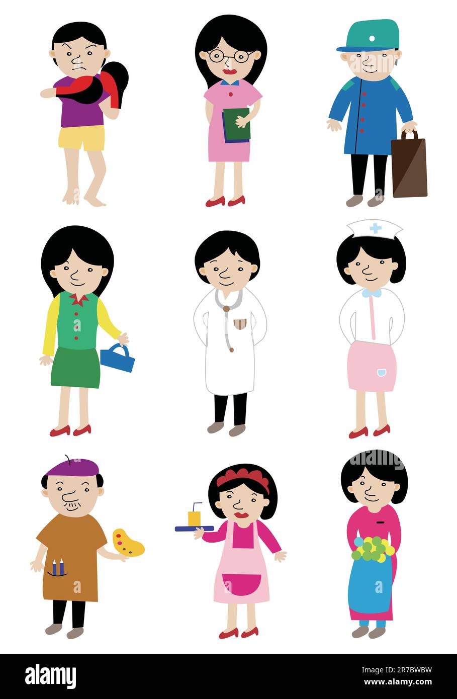 cartoon people job icon Stock Vector Image & Art - Alamy