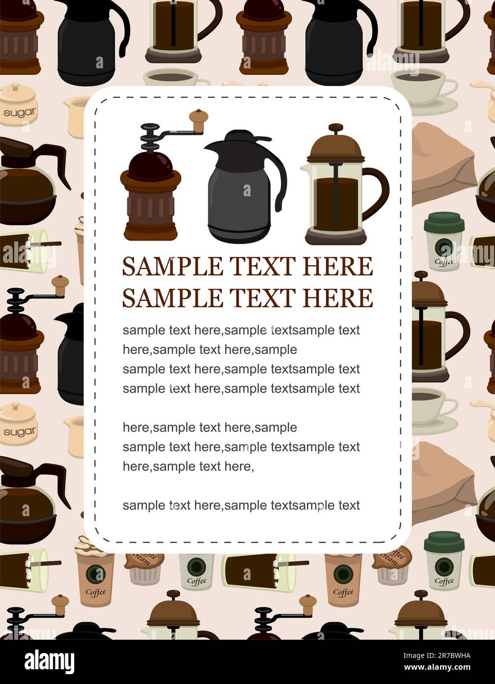 cartoon cafe card Stock Vector Image & Art - Alamy