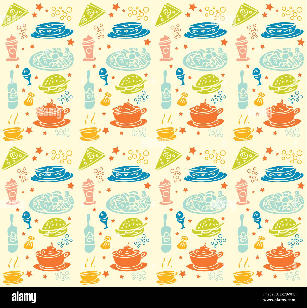 Food pattern hi-res stock photography and images - Alamy