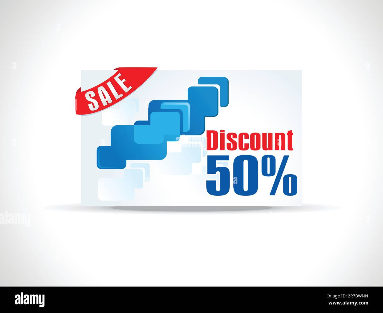 abstract colorful discount card vector illustration Stock Vector Image ...