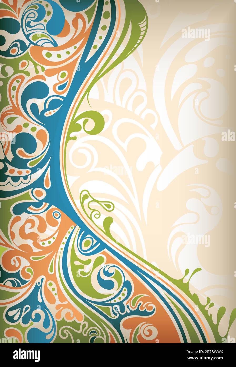 Illustration of abstract curve background Stock Vector Image & Art - Alamy