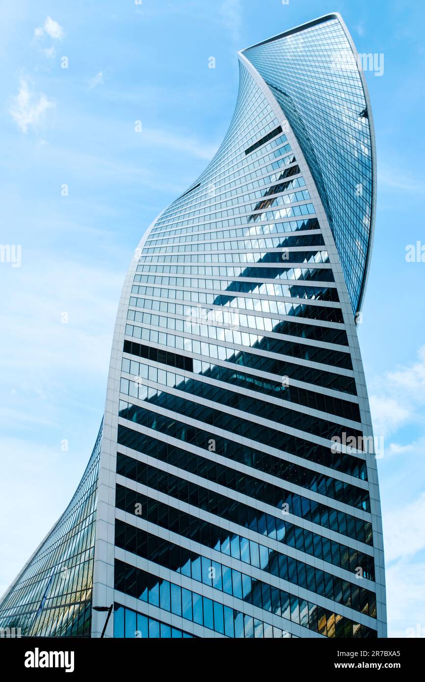 Moscow Russia 12.05.2023.Evolution Tower.55 storey skyscraper in form ...