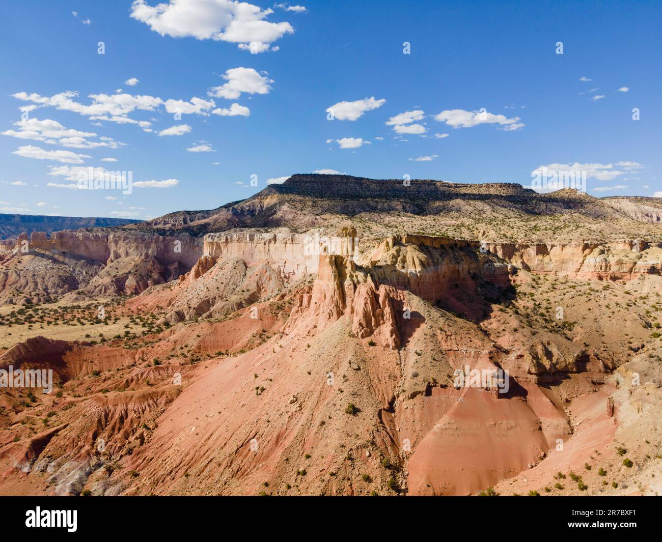 Aerial photograph of Georgia O'Keefe's Ghost Ranch, near Abiquiu, New ...