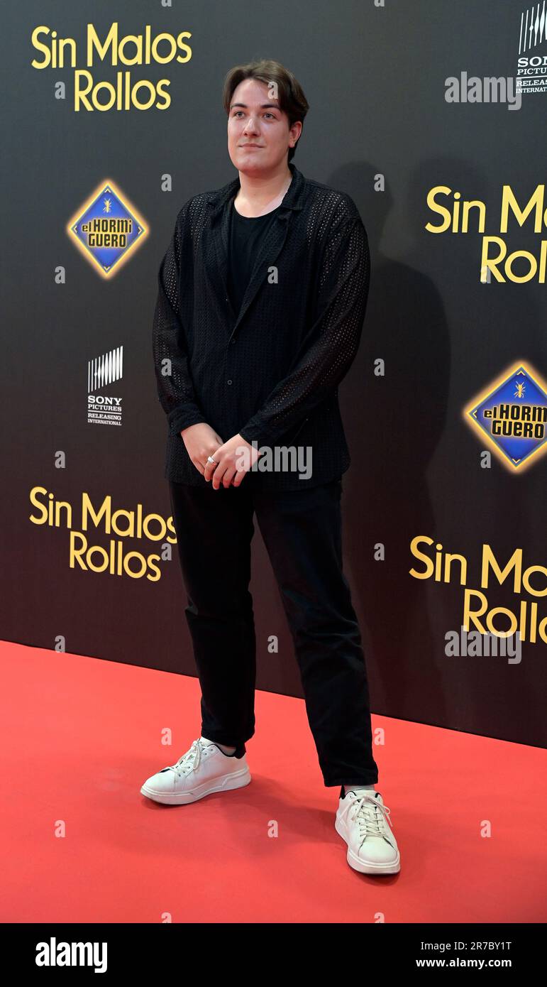 David Pascual attends the cinema premiere of the new comedy 'Sin malos ...