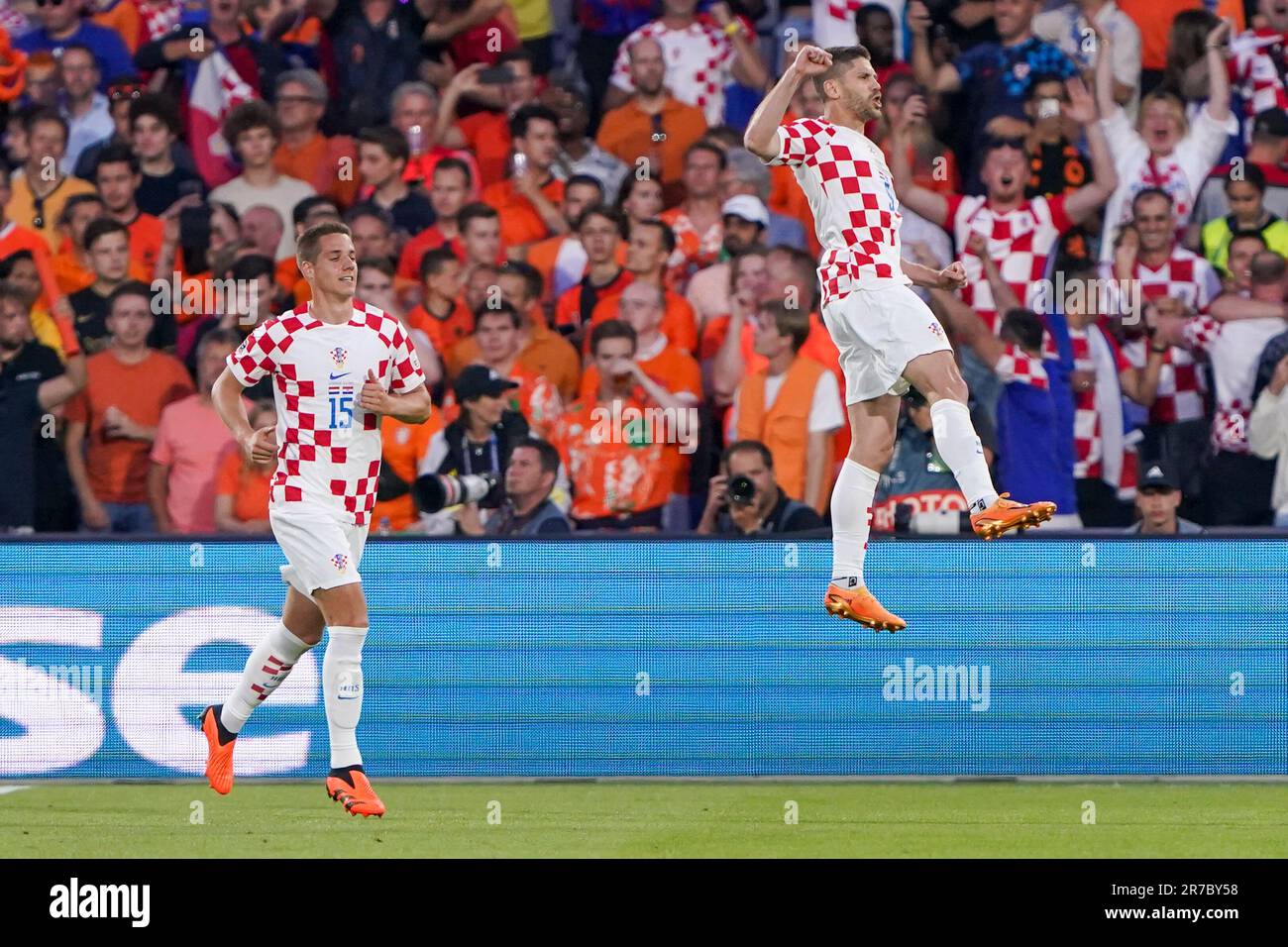 STADION FEYENOORD, NETHERLANDS - JUNE 14: Andrej Kramaric of Croatia ...