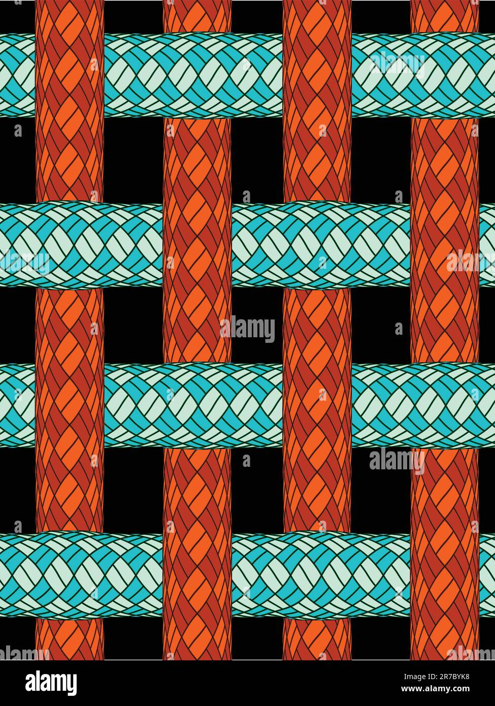 ropes seamless texture, abstract pattern; vector art illustration Stock ...
