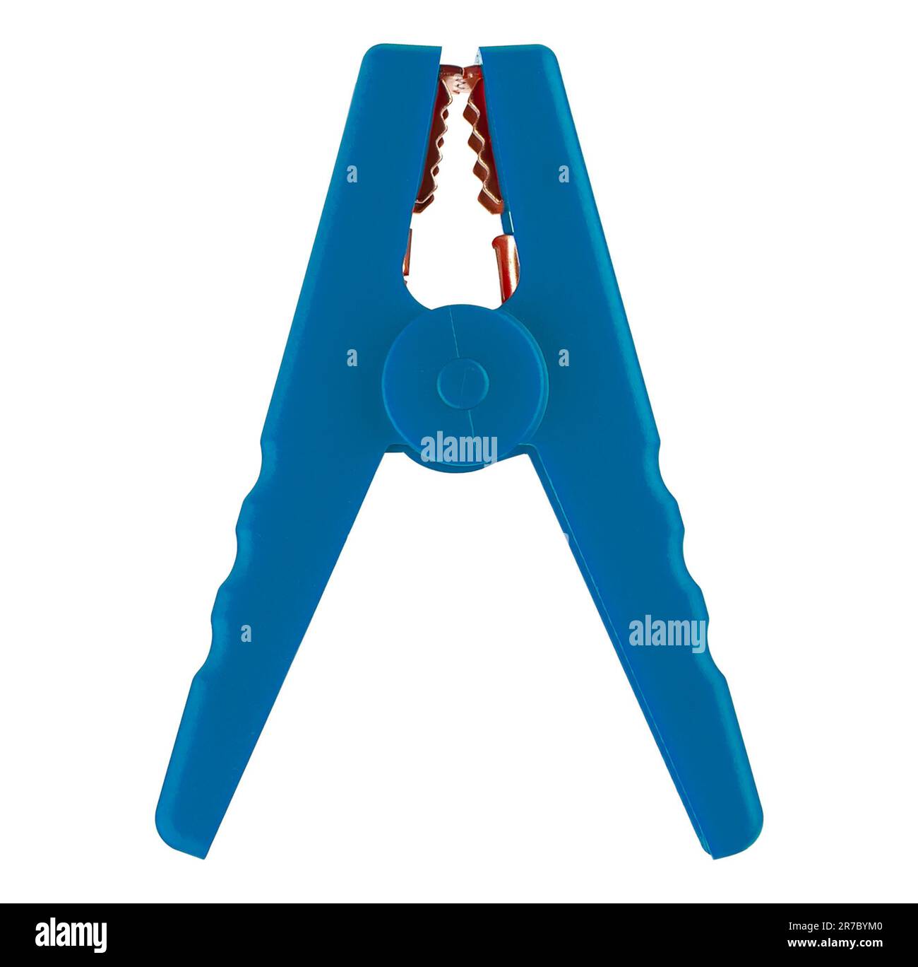 Clamps for electrical terminals white background in insulation Stock ...