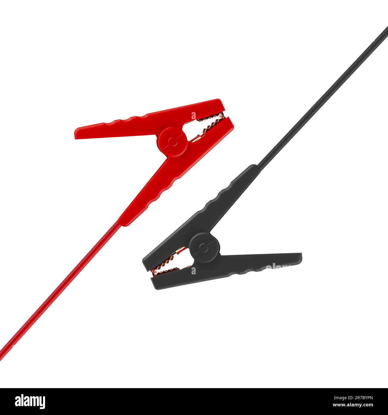 Clamps for electrical terminals white background in insulation Stock ...