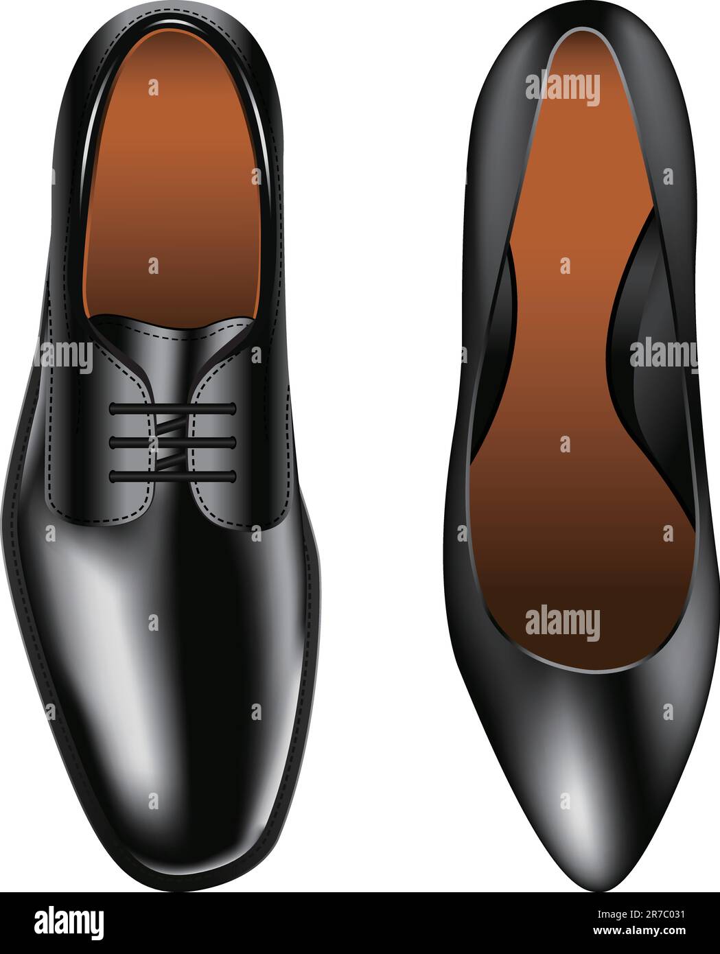 Shoes side by side Stock Vector Images - Alamy