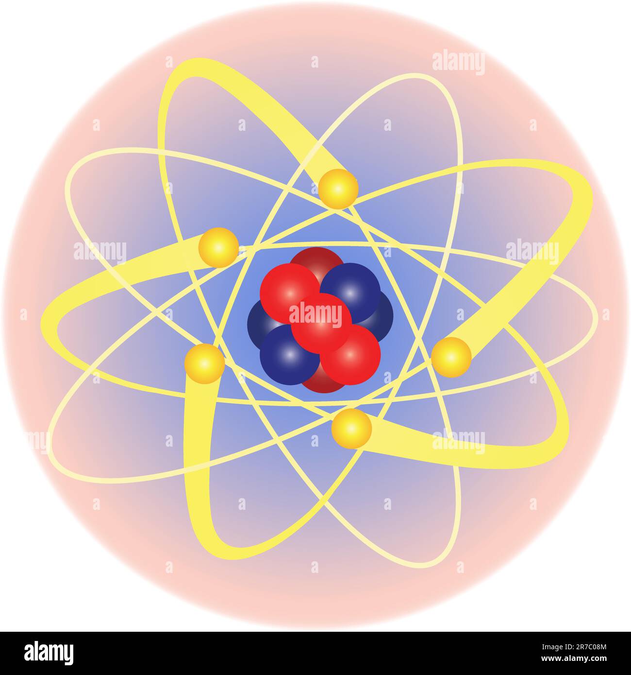 Vector illustration of Atom and electron Stock Vector Image & Art - Alamy
