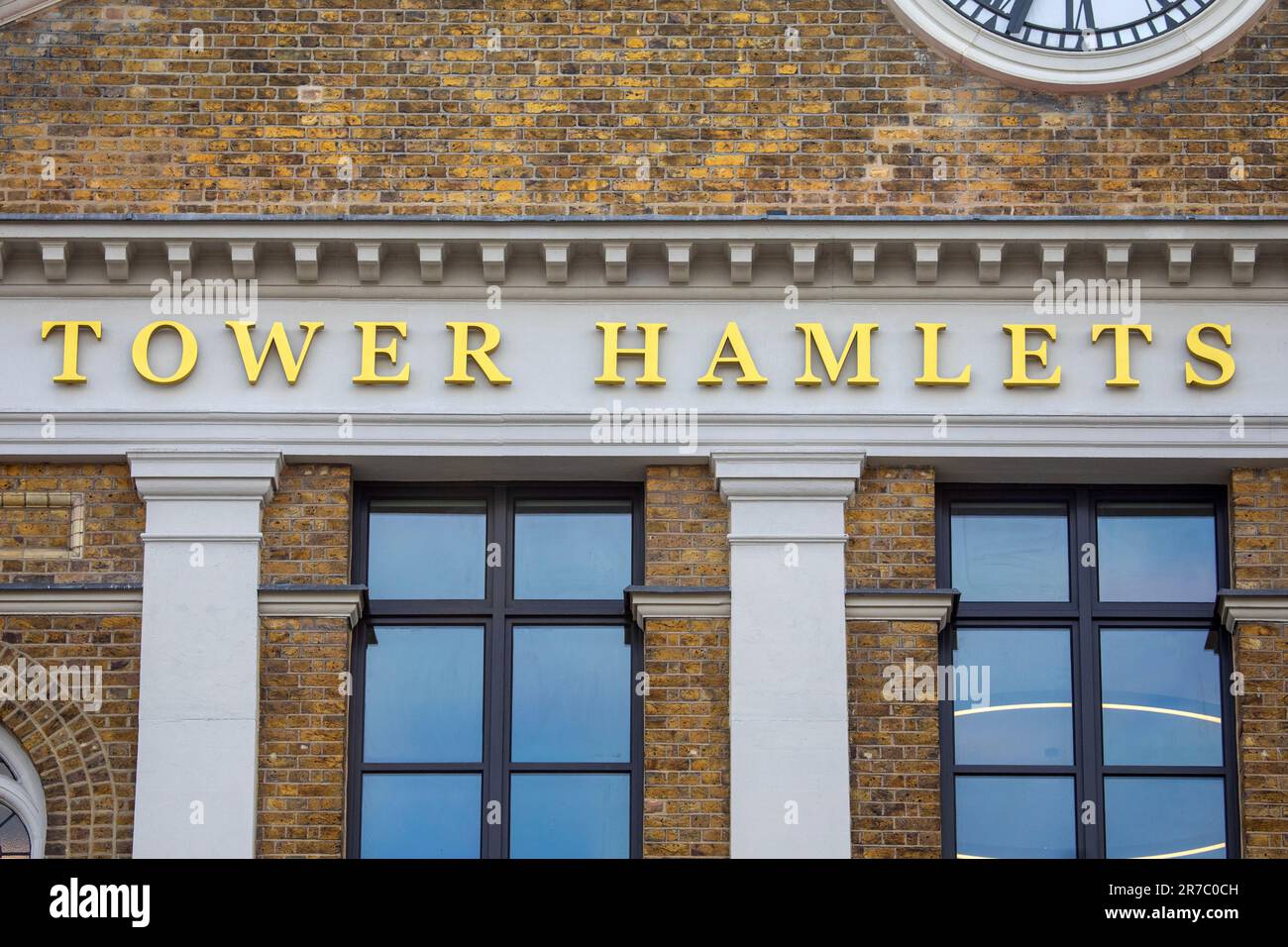 Londonl, UK - March 2nd 2023: London Borough of Tower Hamlets sign on ...