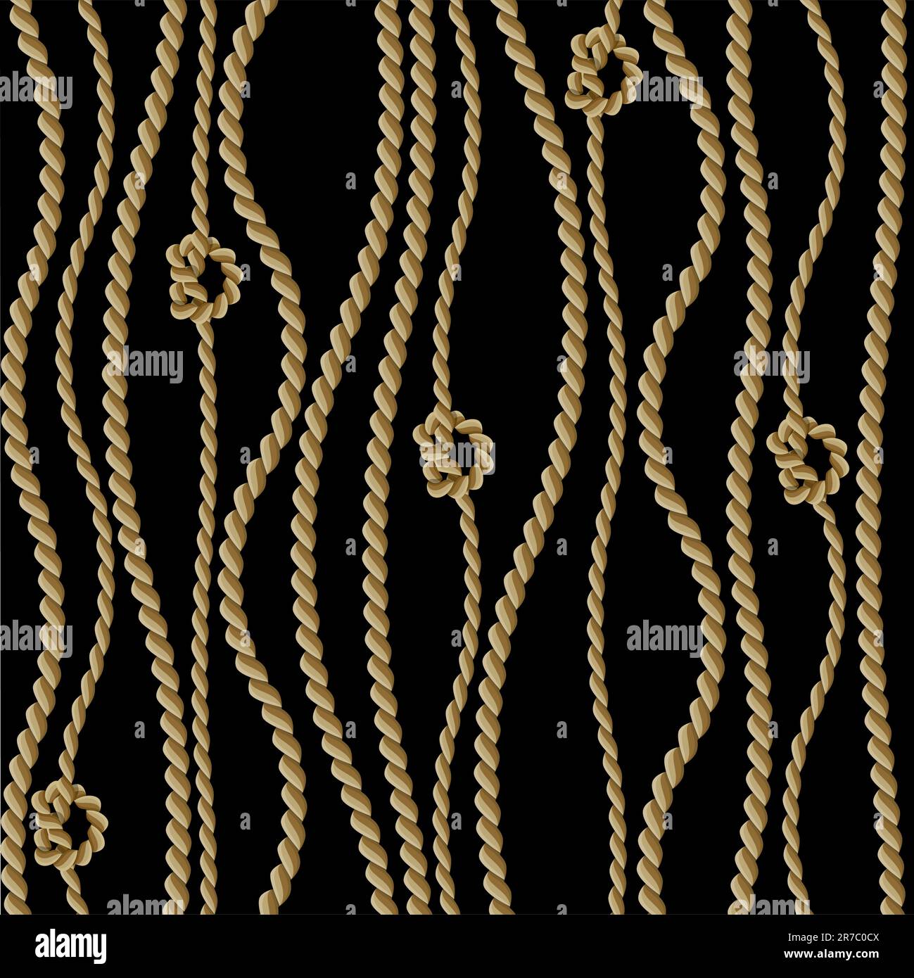 Knotted rope fabric Stock Vector Images - Alamy