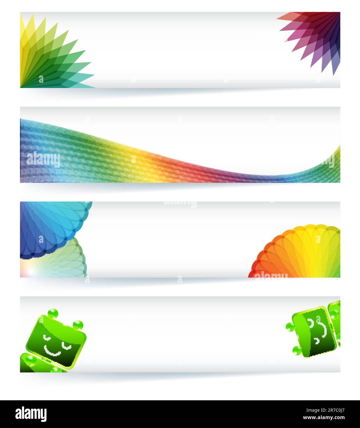 Multicolor gamut banner design in eps10 vector format Stock Vector ...
