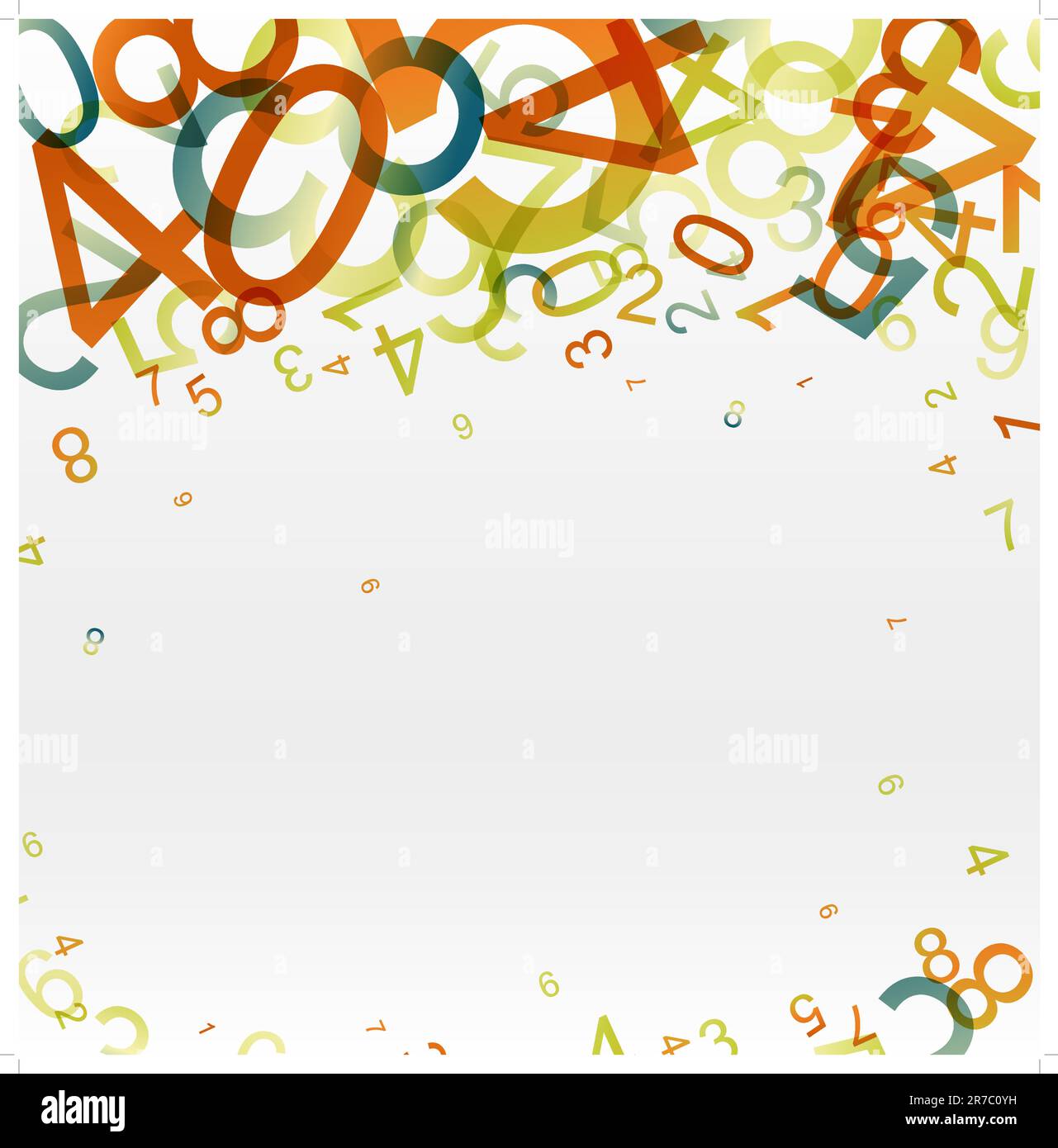 Abstract background with numbers and place for your content Stock ...