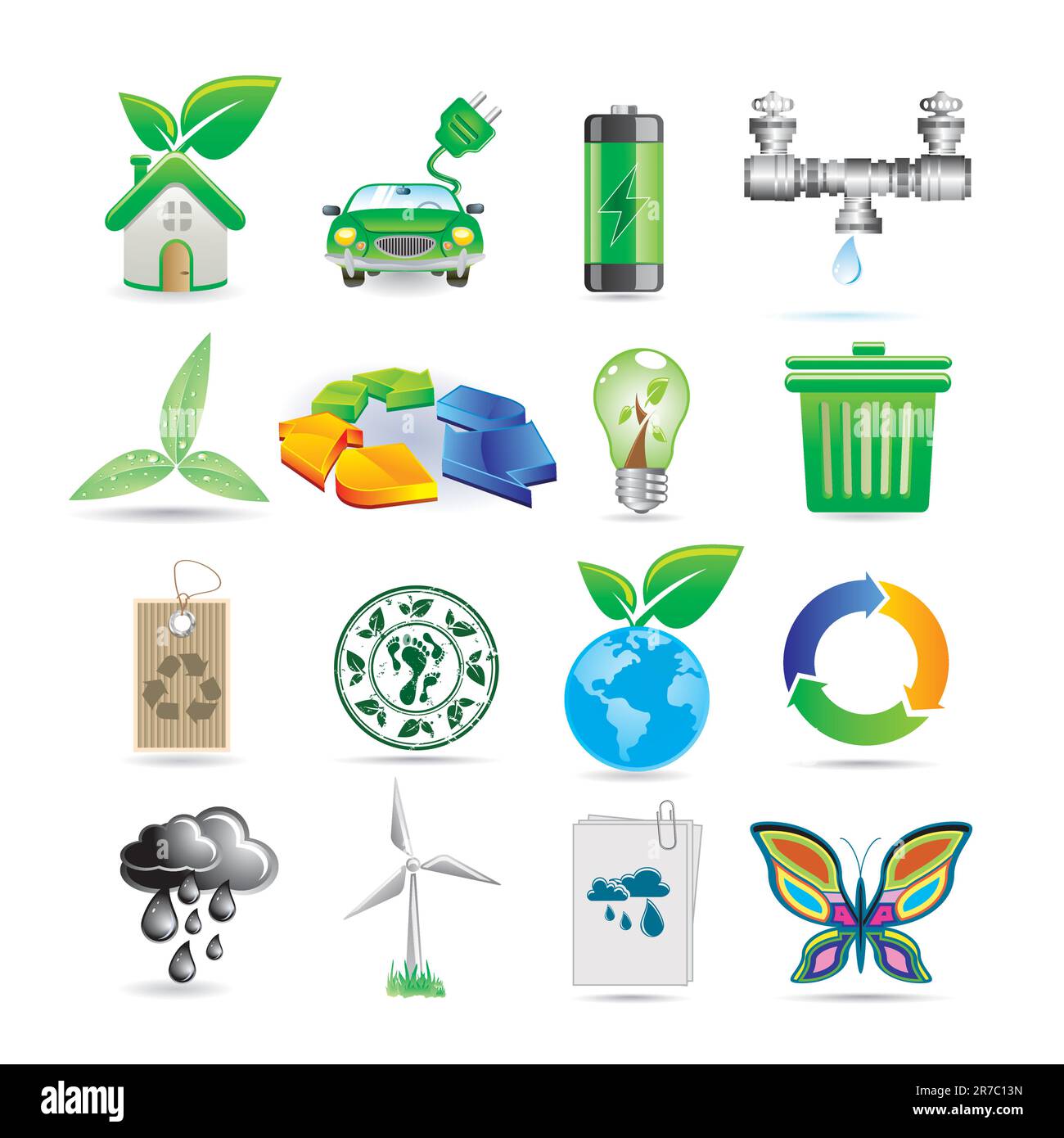 set of ecology icons Stock Vector Image & Art - Alamy