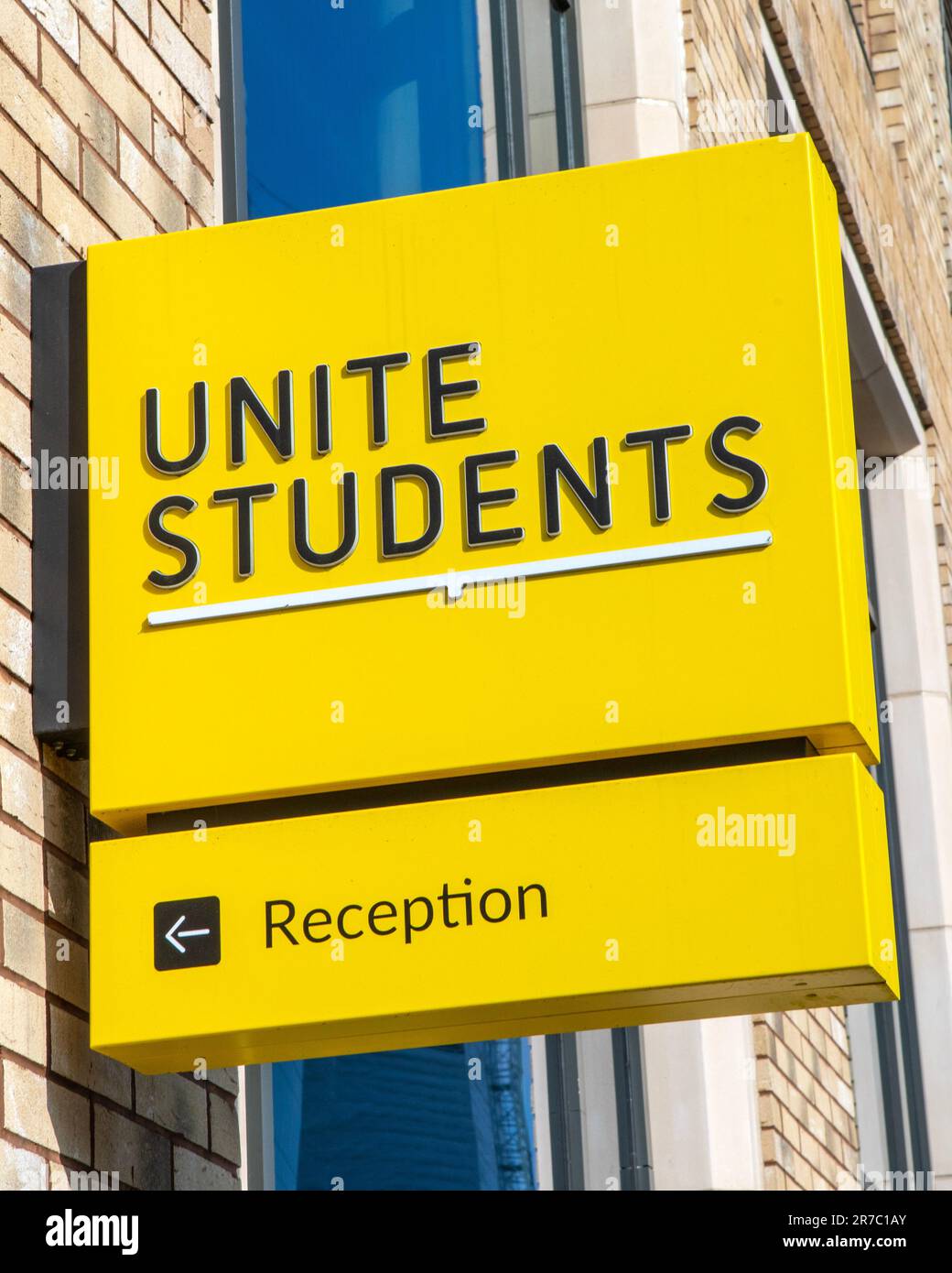 London, UK - March 2nd 2023: A sign on the exterior of the Unite ...