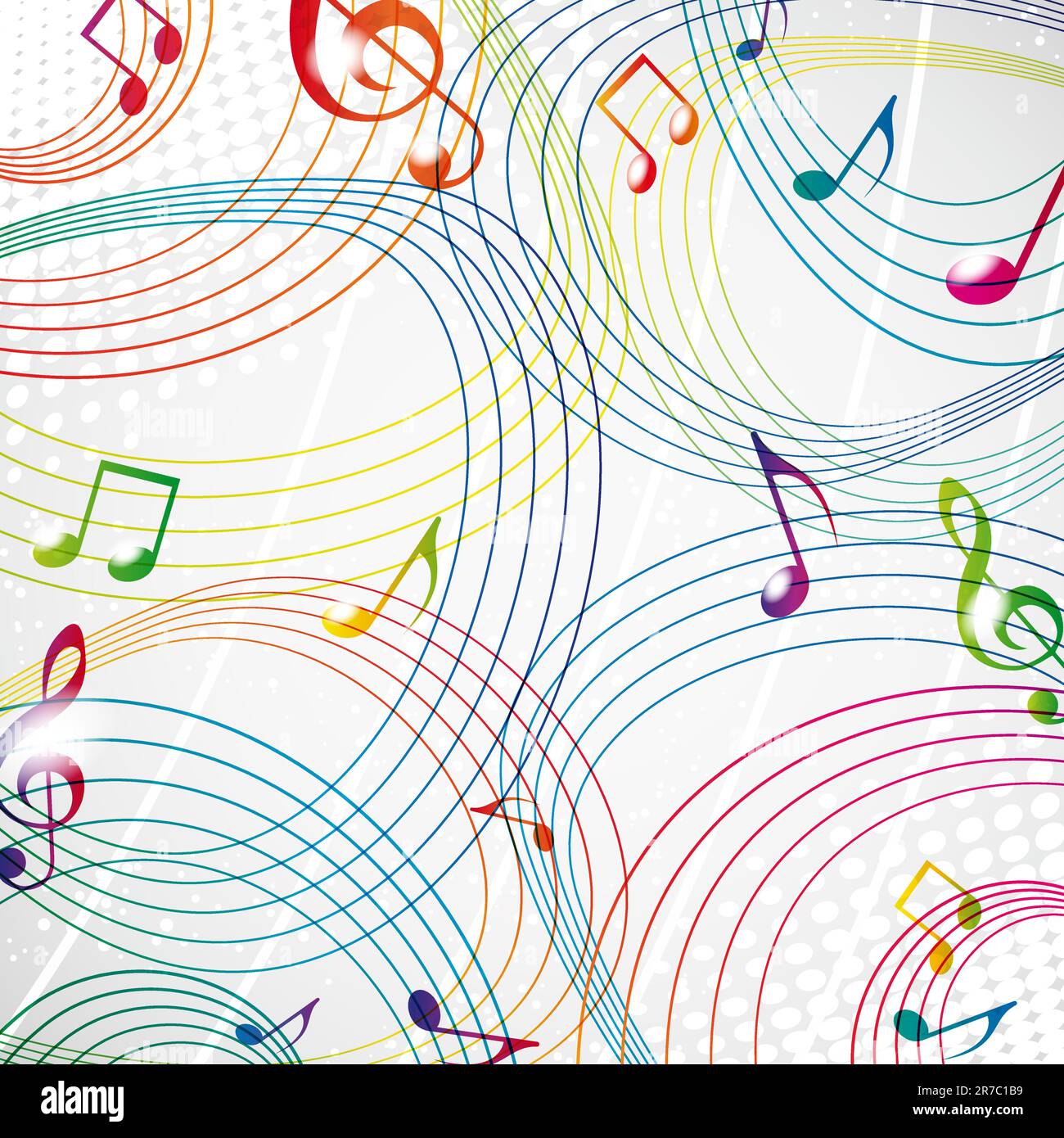 Grey music note tone line Stock Vector Images - Alamy