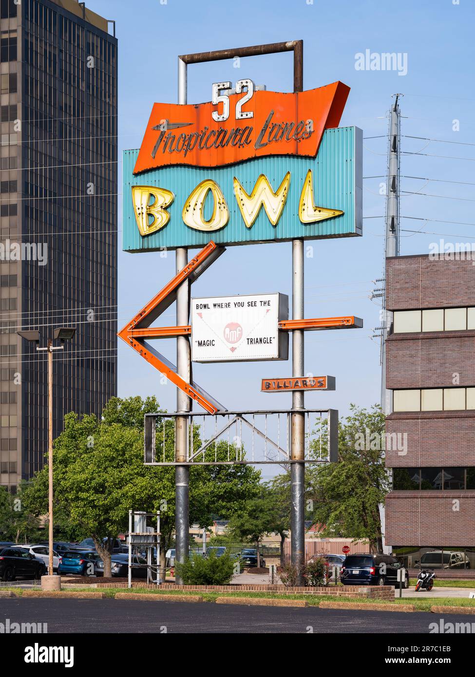 Tropicana Lanes bowling alley Stock Photo - Alamy