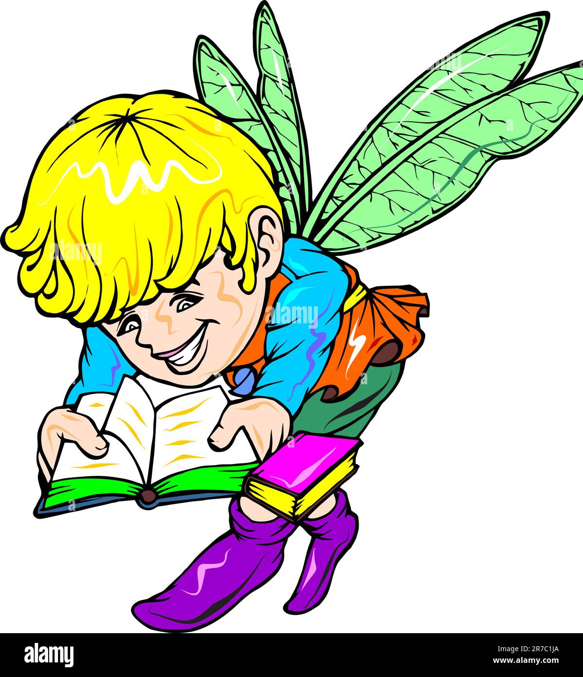Colorful drawing fairy Cut Out Stock Images & Pictures - Alamy
