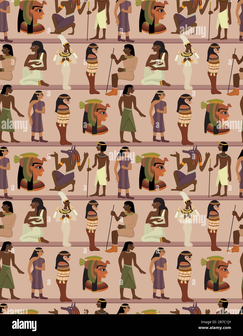 seamless pharaoh pattern Stock Vector Image & Art - Alamy