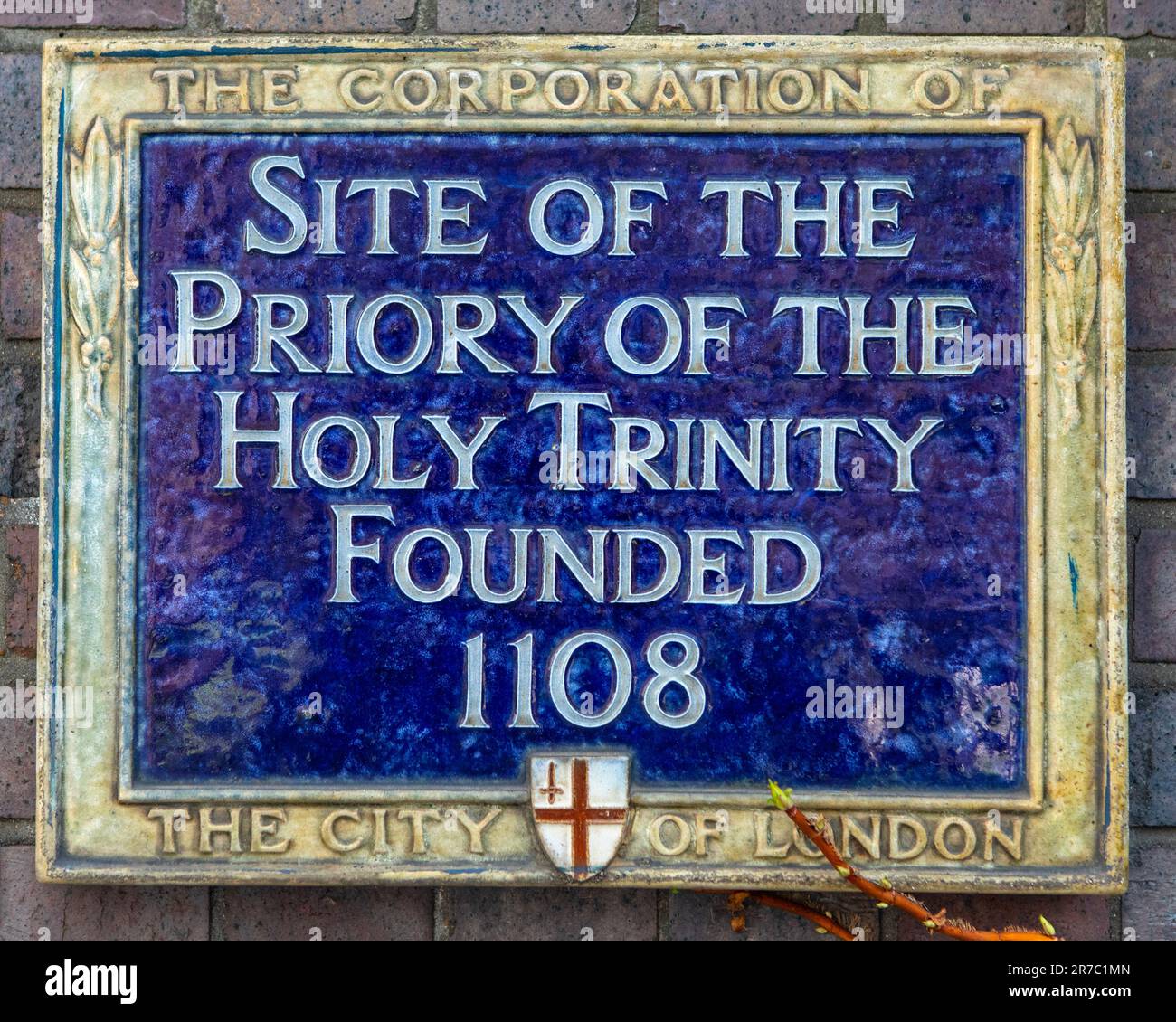 London, UK - March 2nd 2023: A blue plaque marking the location of ...