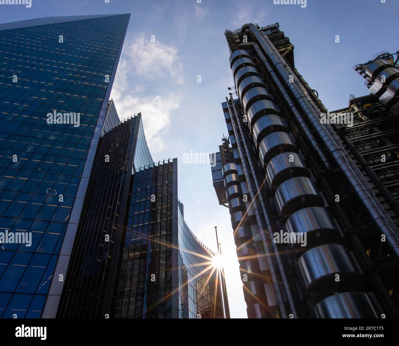 London, UK - March 2nd 2023: Skyscrapers in the City of London, UK. The ...