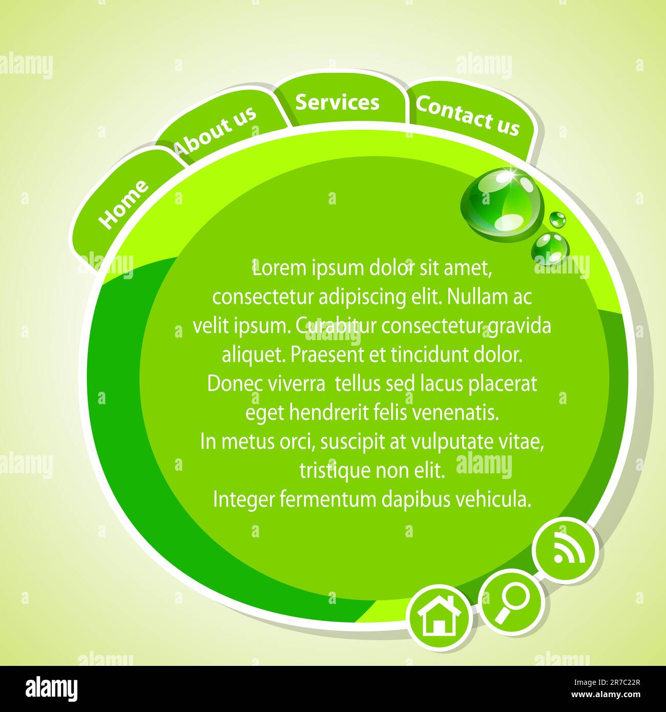 Vector green website template Stock Vector Image & Art - Alamy