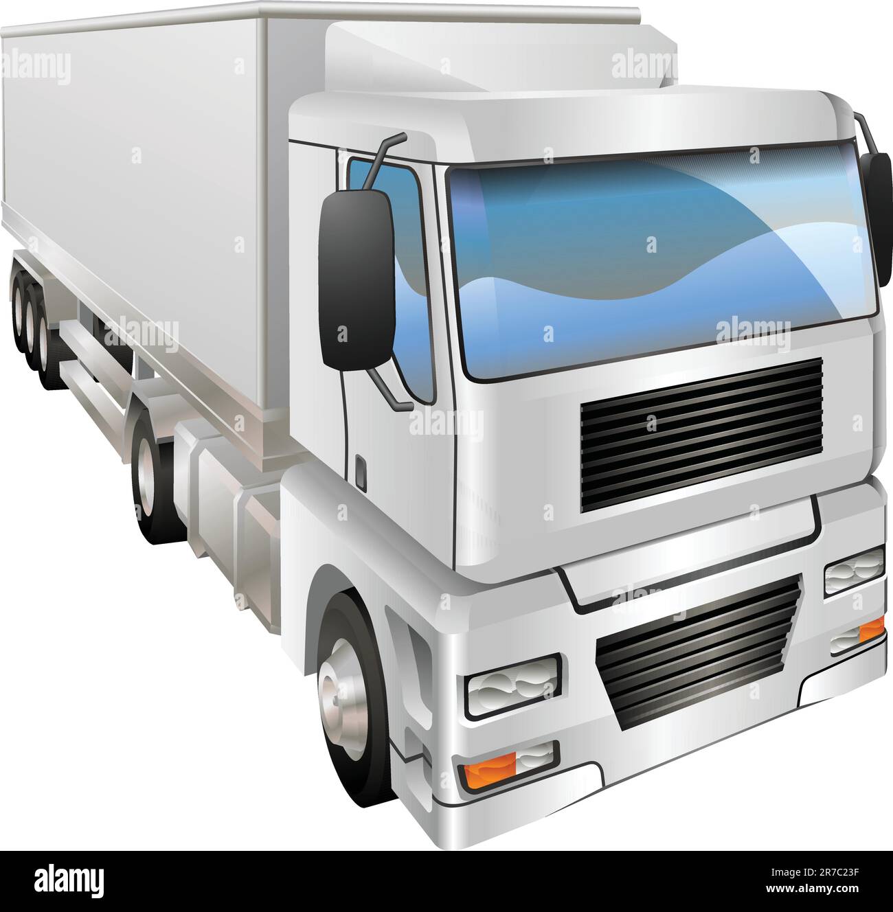 Loading of a semi trailer Stock Vector Images - Alamy