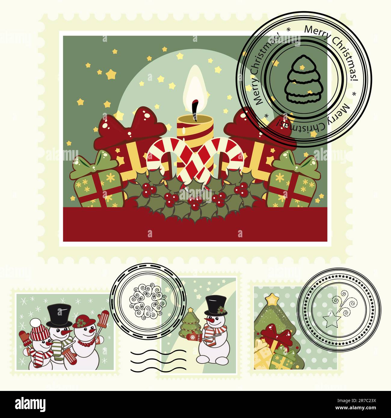 Christmas families Stock Vector Images - Alamy