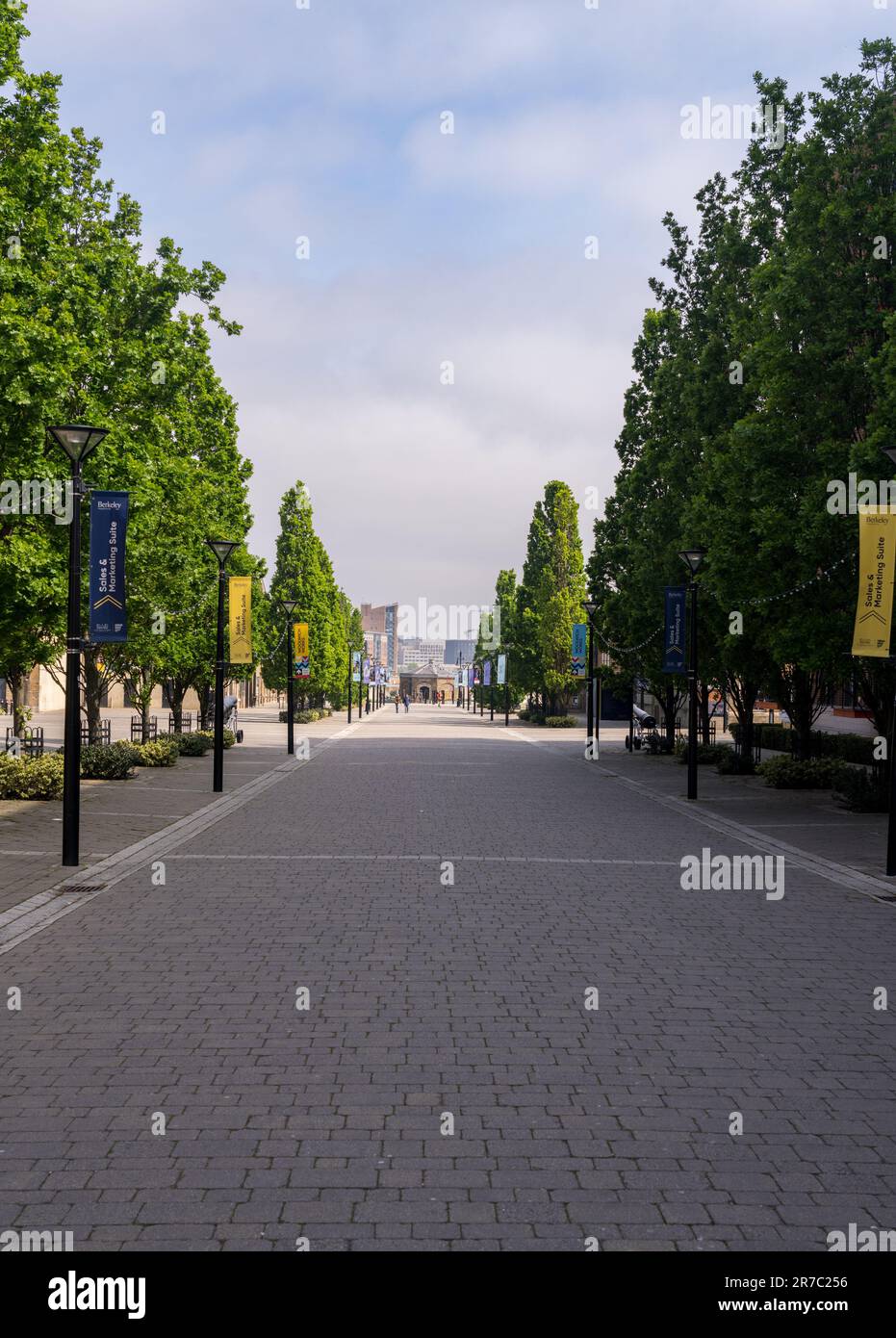 Woolwich, London - 14 May 2023: View down to river Thames in Royal ...