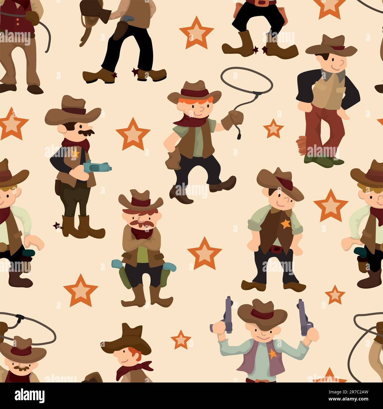 Cowboy hat pattern hi-res stock photography and images - Alamy