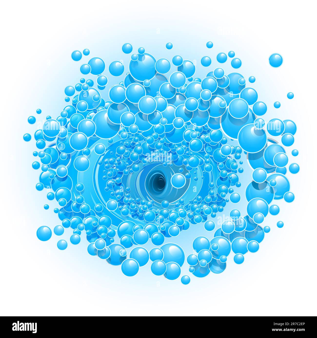 Blue background with water funnel Stock Vector Image & Art - Alamy