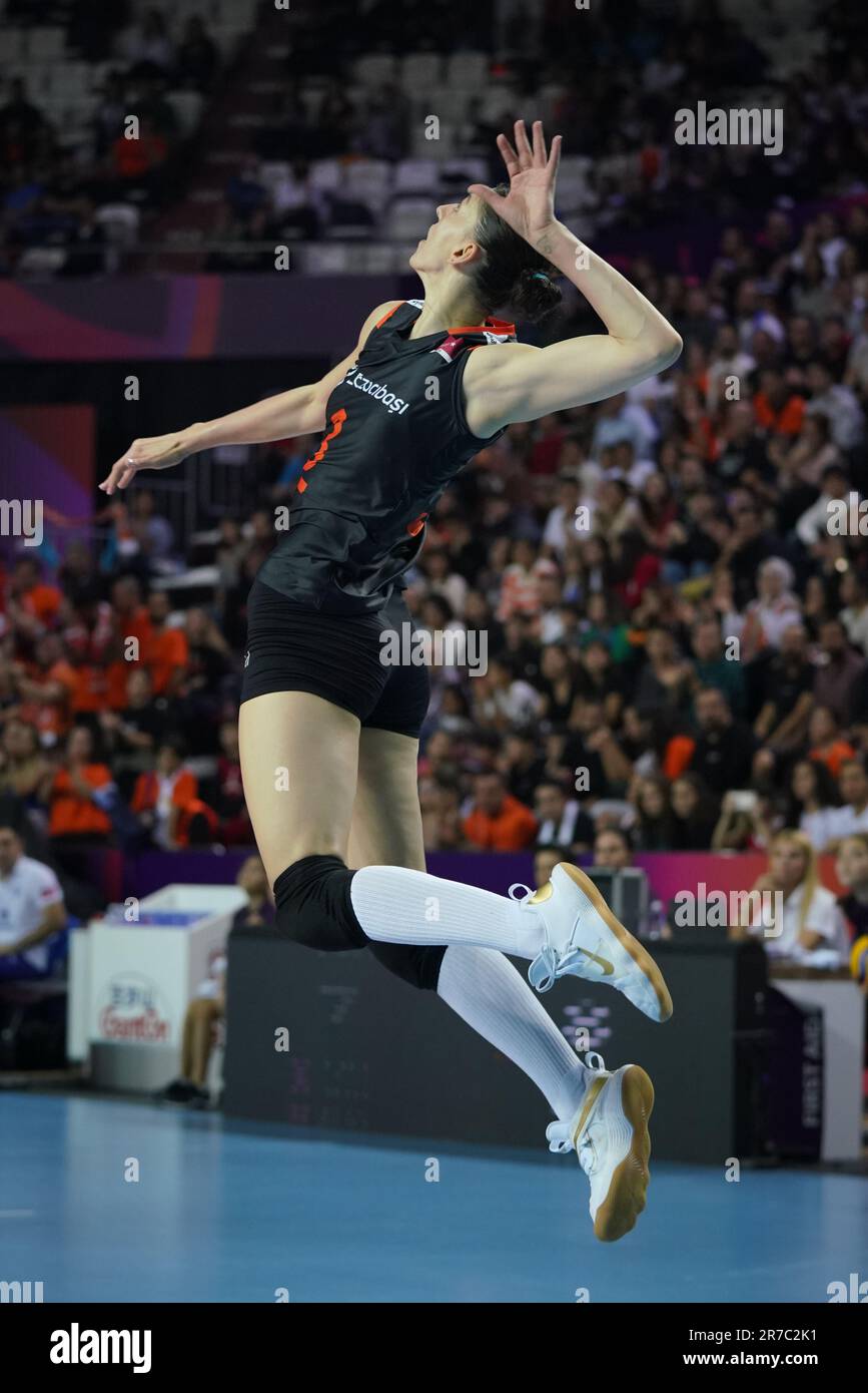ANTALYA, TURKIYE - DECEMBER 18, 2022: Tijana Boskovic serves during ...