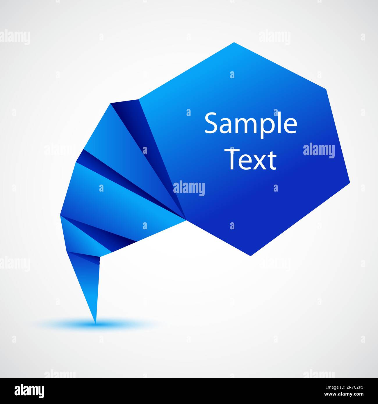 illustration of abstract speech bubble on white background Stock Vector ...