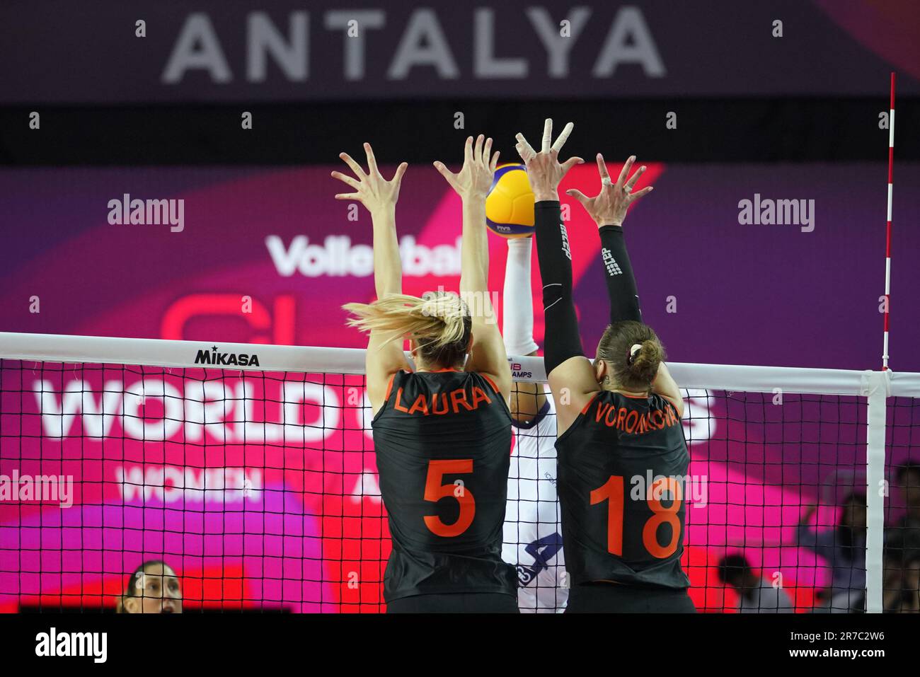 ANTALYA, TURKIYE - DECEMBER 18, 2022: Laura Heyrman and Irina Voronkova ...