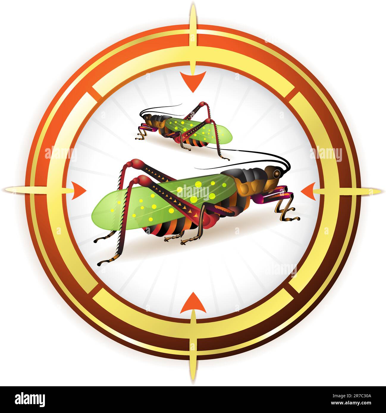 Sniper target with grasshopper Stock Vector Image & Art - Alamy