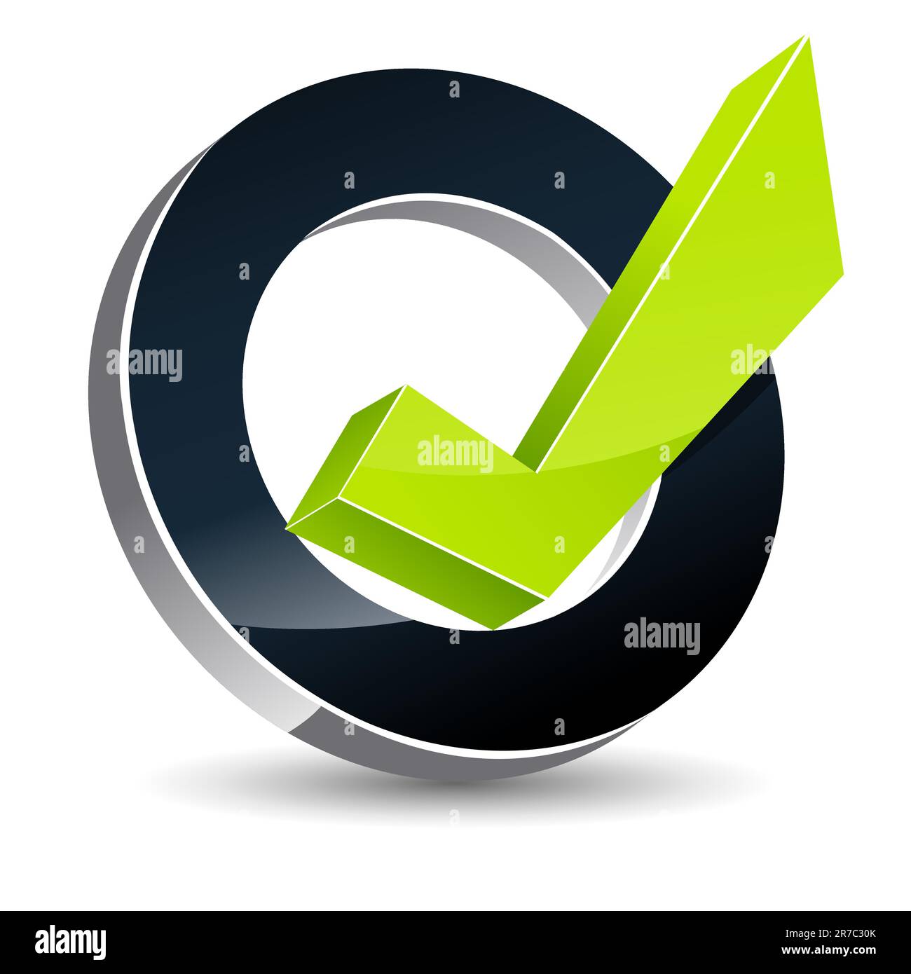 illustration of right sign on white background Stock Vector Image & Art ...