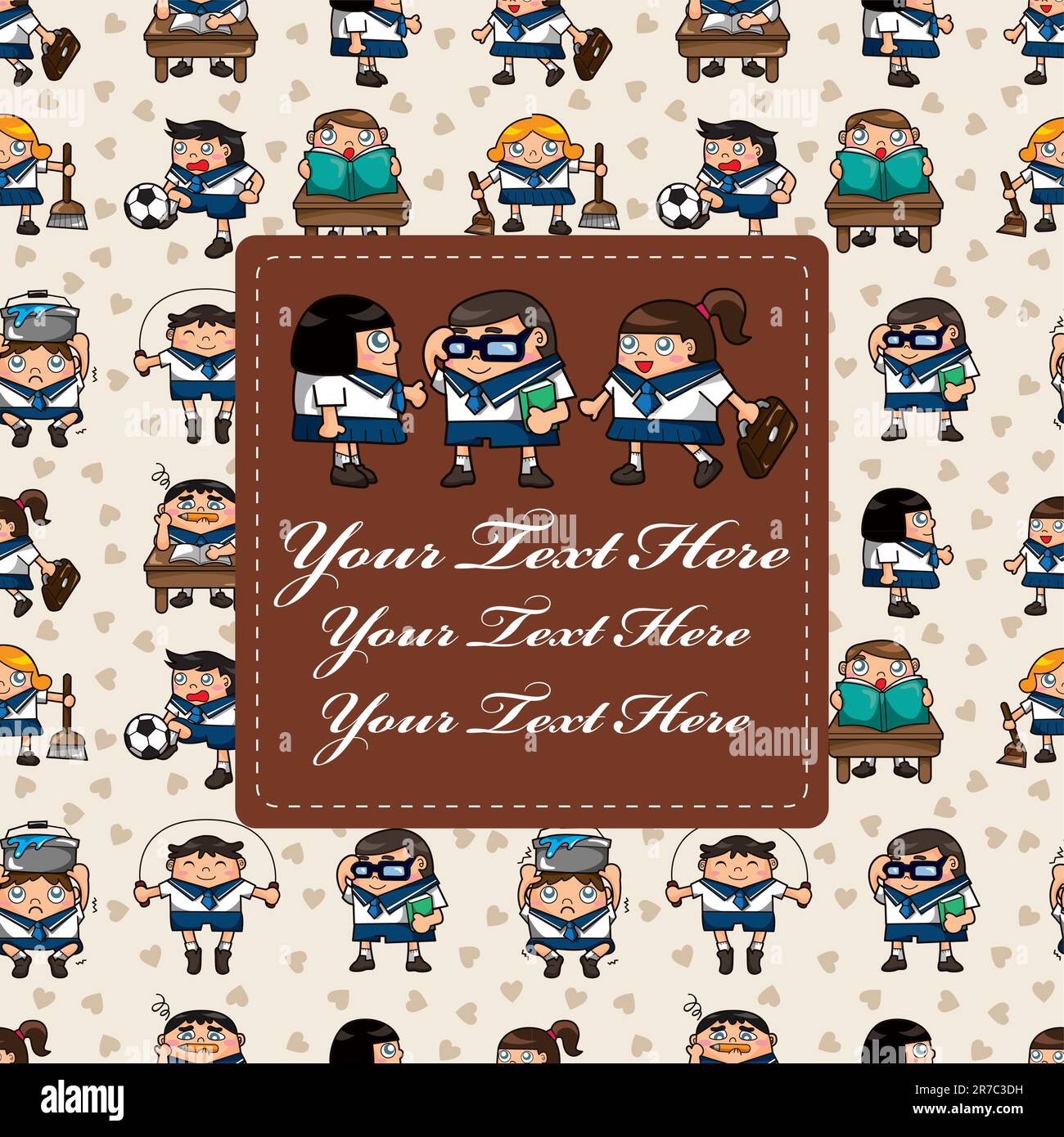 cartoon student card Stock Vector Image & Art - Alamy